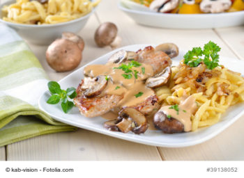 Schnitzel Hubertus Art - Die Pfanne von harecker.de