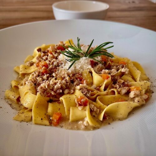 Tagliatelle mit hellem Ragù - Die Pfanne von harecker.de